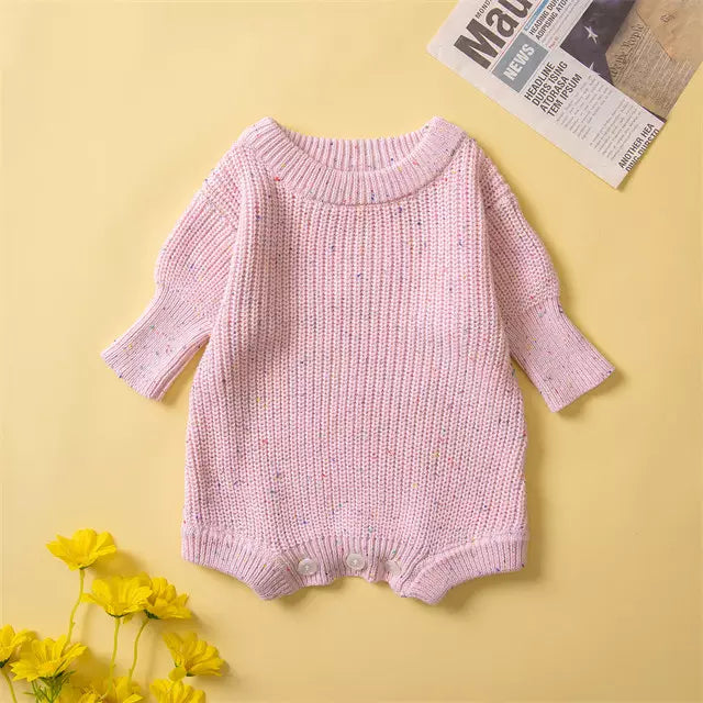 Knit Sweater Romper/Pink – Camy&Bunny